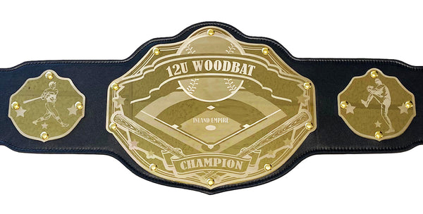 Baseball Championship Belt Trophy - Custom Text – Undisputed Belts